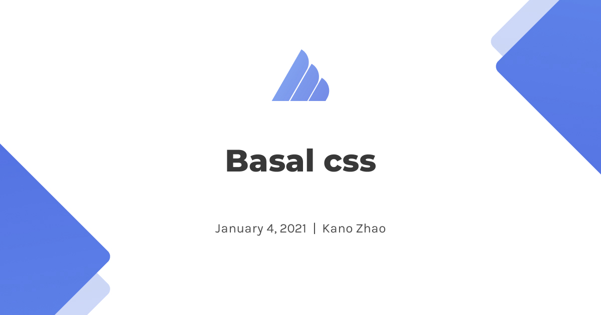 Basal css | Kano Zhao